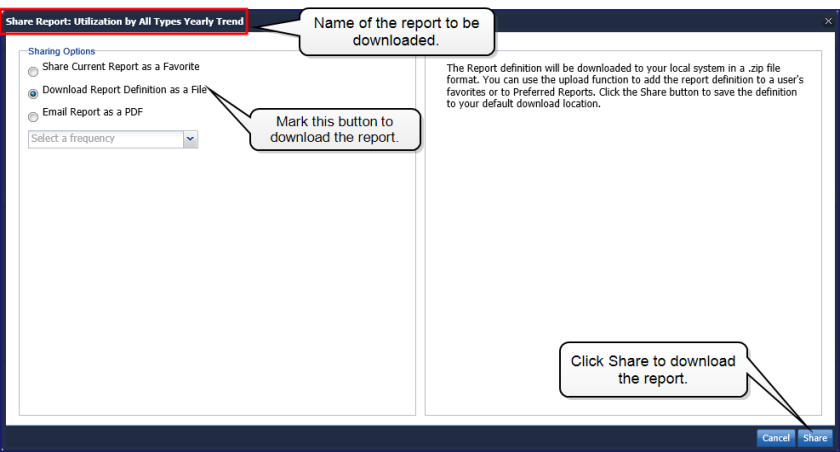 Asset Management - Downloading a Report Definition
